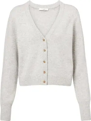 Vince Vince Wool And Cashmere Cardigan Grey