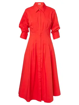 Simkhai Jazz Cotton-blend Midi Dress - Red