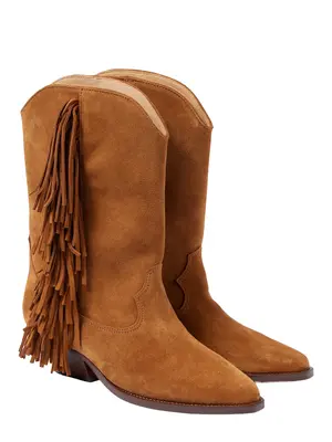 Isabel Marant Duerto Fringed Boots - Brown