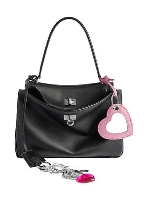 Balenciaga Rodeo Handbag With Charm - Black