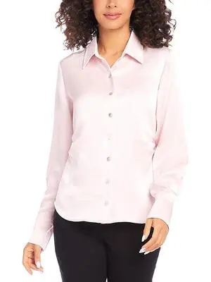 KAREN KANE Side Pleat Shirt