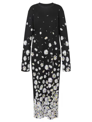 Moschino Floral-print Maxi Dress - Black