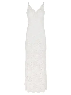 Rabanne Lace Maxi Dress - White