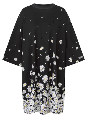Moschino Floral-print Mini Dress - Black