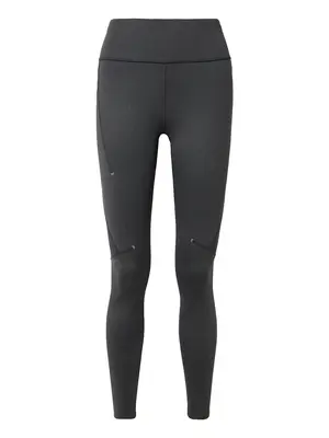 On Performance Winter Brushed-stretch Leggings - Gray