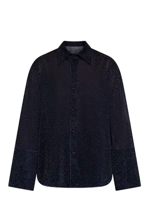 Oseree Lurex Shirt - Blue