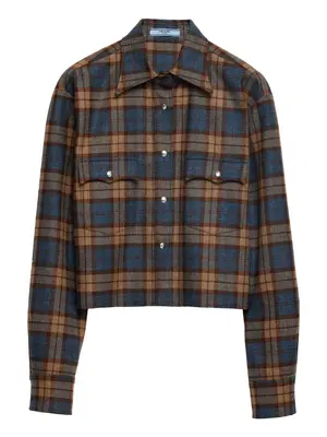 PRADA Prada Checked Wool Shirt