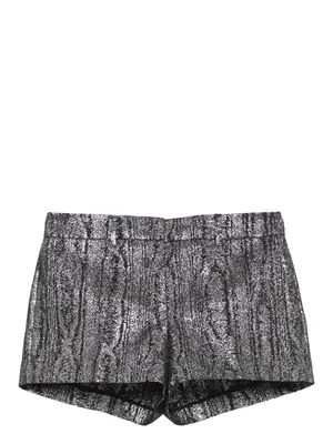 Michael Kors Metallic Moiré Shorts - Black