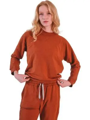 POPLINEN Agnes Organic Cotton + Tencel Jogger Pant - Rust