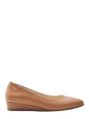 VISCATA Roma Leather Flats - Whiskey Brown