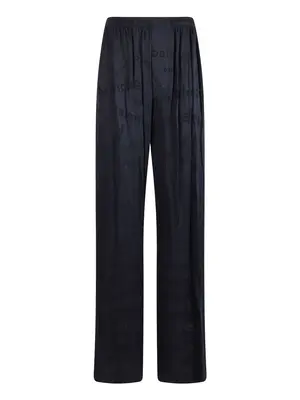 Balenciaga Printed Straight Trousers - Faded Black