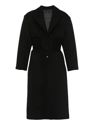 Wardrobe.NYC Single-breasted Coat - Black