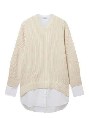 Stella McCartney Layered Cashmere Jumper - Neutrals