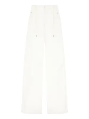 DARKPARK Cotton Palazzo Pants - White