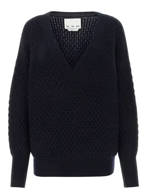 SA SU PHI Cashmere Jumper - Blue