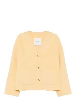 Nanushka Dodie Wool-blend Jacket - Yellow