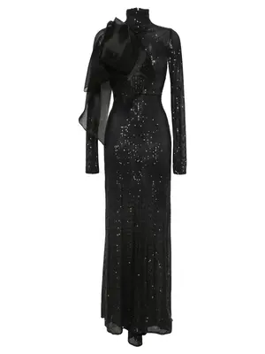 ATU BODY COUTURE Sequinned Maxi Dress - Black