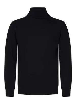 FRANZESE COLLECTION Roll Neck Sweater - Black