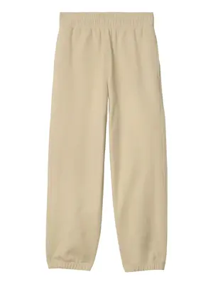 Burberry Check-label Cotton Track Pants - Neutrals
