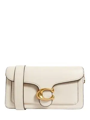 COACH Pebbled Leather Tabby Shoulder Bag Ivory