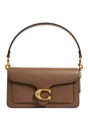 COACH Pebbled Leather Tabby Shoulder Bag Neutral