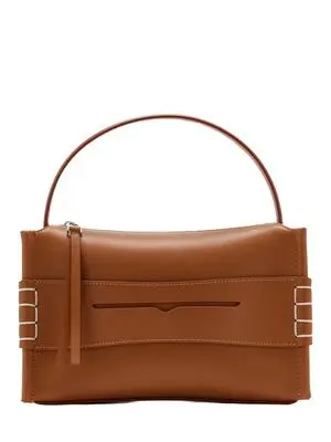 JW Anderson Leather Loafer Bag - Tan