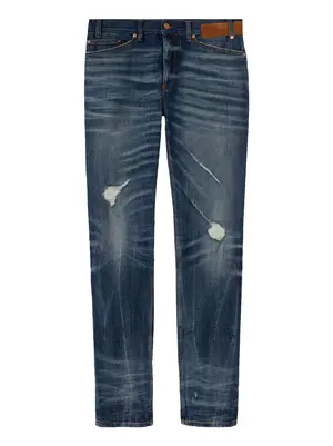 Palm Angels Slim 5 Pockets Denim - Blue