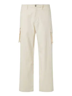 Our Legacy Mount Striped Cotton Cargo Pants - Beige