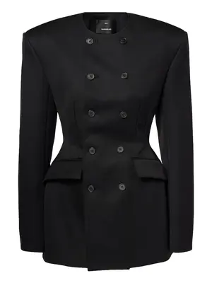 Wardrobe.NYC Twill Blazer Dress - Black