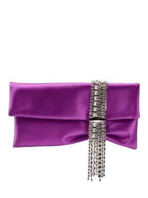 JIMMY CHOO Zandra Embellished Clutch - Purple