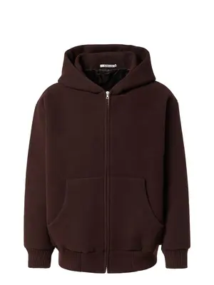 Auralee Oversized Wool Pile Hoodie - Brown