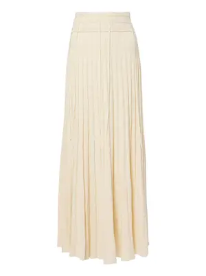 Christopher Esber Linen And Silk-blend Maxi Skirt - Beige