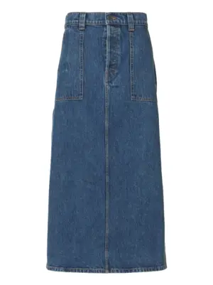Khaite - Khaite Genevieve Denim Maxi Skirt