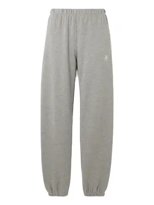 Eterne Cotton And Modal-blend Jersey Tapered Track Pants - Gray