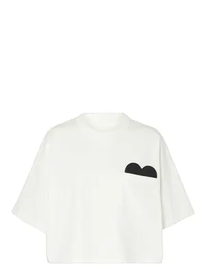 BOTTEGA VENETA Bottega Veneta Heart-detail Cropped T-shirt
