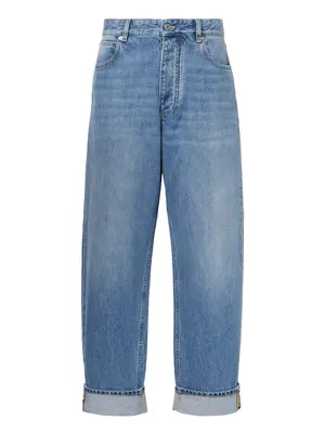 Bottega Veneta Mid-rise Straight Jeans - Blue