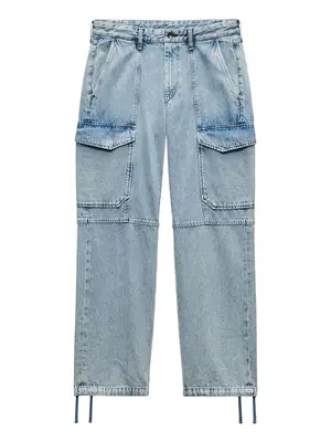 Rag & Bone Fit 4 Denim Cargo Pants - Skylight