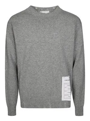 AMARÁNTO Wool-alpaca Knitwear - Light Gray