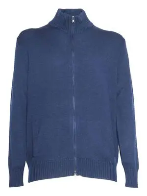 BALLANTYNE T Neck Zipped Cardigan