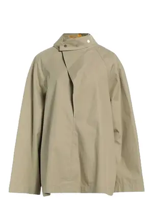 Burberry Cotton Twill Overcoat - Sage Green