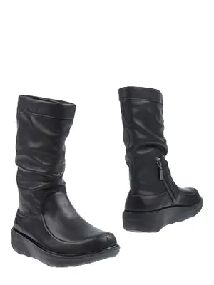 Fitflop Leather Ankle Boots - Black