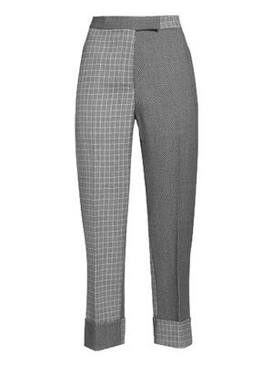 Thom Browne Tapered Flannel Trousers - Black
