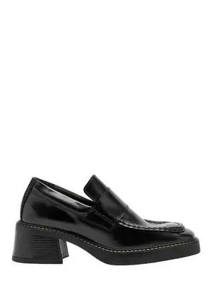 MIISTA Karina Leather Loafers - Black