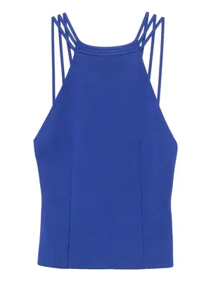 Giorgio Armani Knitted Tank Top - Blue