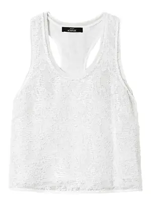 TWINSET Sequin-embellished Tank Top - White