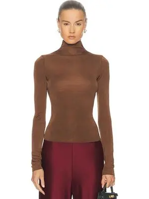 L'academie Marianna Syndi Knit Top - Brown