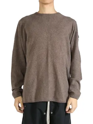 MONCLER + RICK OWENS Ribbed-knit Sweater - Brown