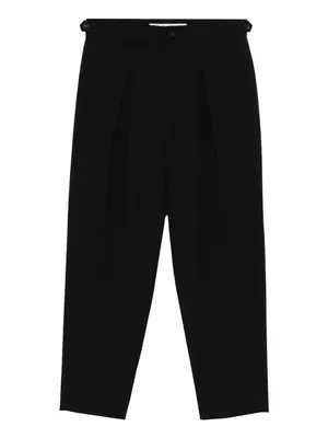 WHITE MOUNTAINEERING Two-tuck Wide Leg Trousers - Black