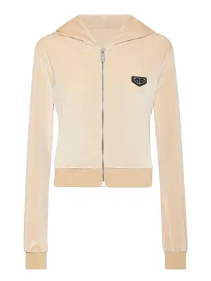 Philipp Plein Strass Skull Hoodie - Neutrals
