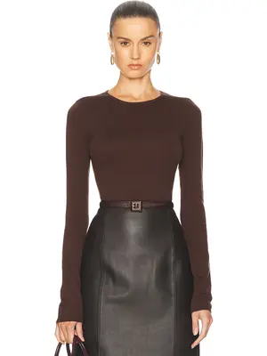 L'academie By Marianna Maradona Knit Top - Brown
